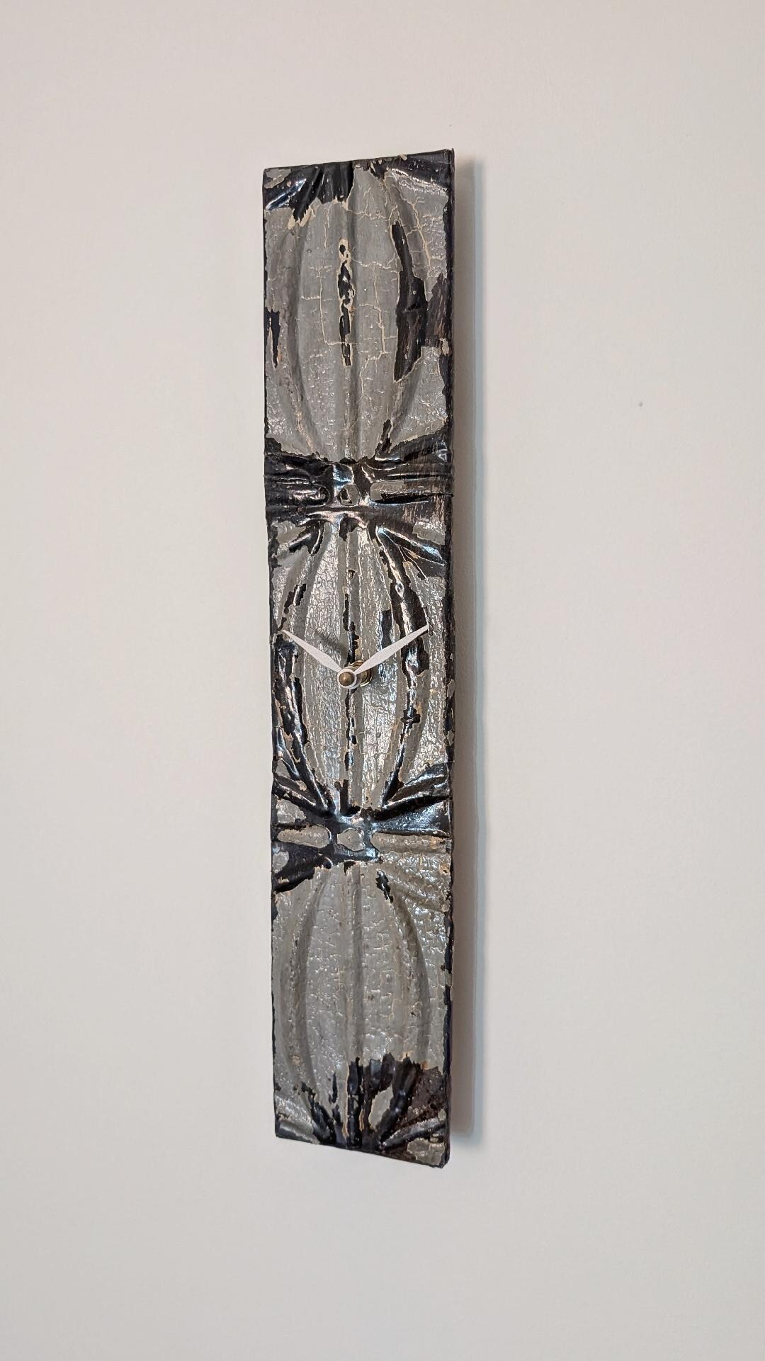 Re-purposed Vintage Ceiling Tin Clock - Etsy