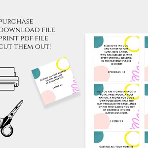 Printable Who God Says I Am Scripture Cards | Printable Scripture Cards ...