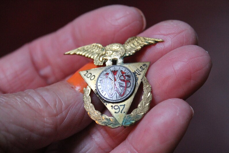 John Harriott 1897 Pin 100 Miles '97 W/ B S W - Etsy