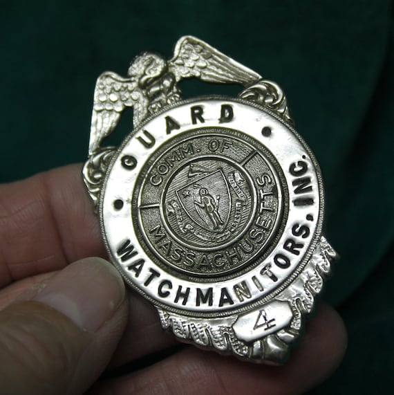 RARE Watchmanitors Inc Guard Badge Circa 1960s Labor - Etsy