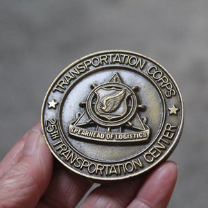 US Army Transportation Corps 25th Transportation Center Bronze ...
