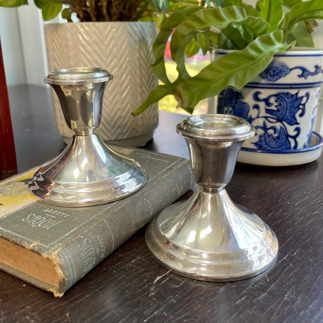 Gorham Sterling Candlesticks 838 Weighted Sterling Silver Taper ...