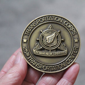 US Army Transportation Corps 25th Transportation Center Bronze ...
