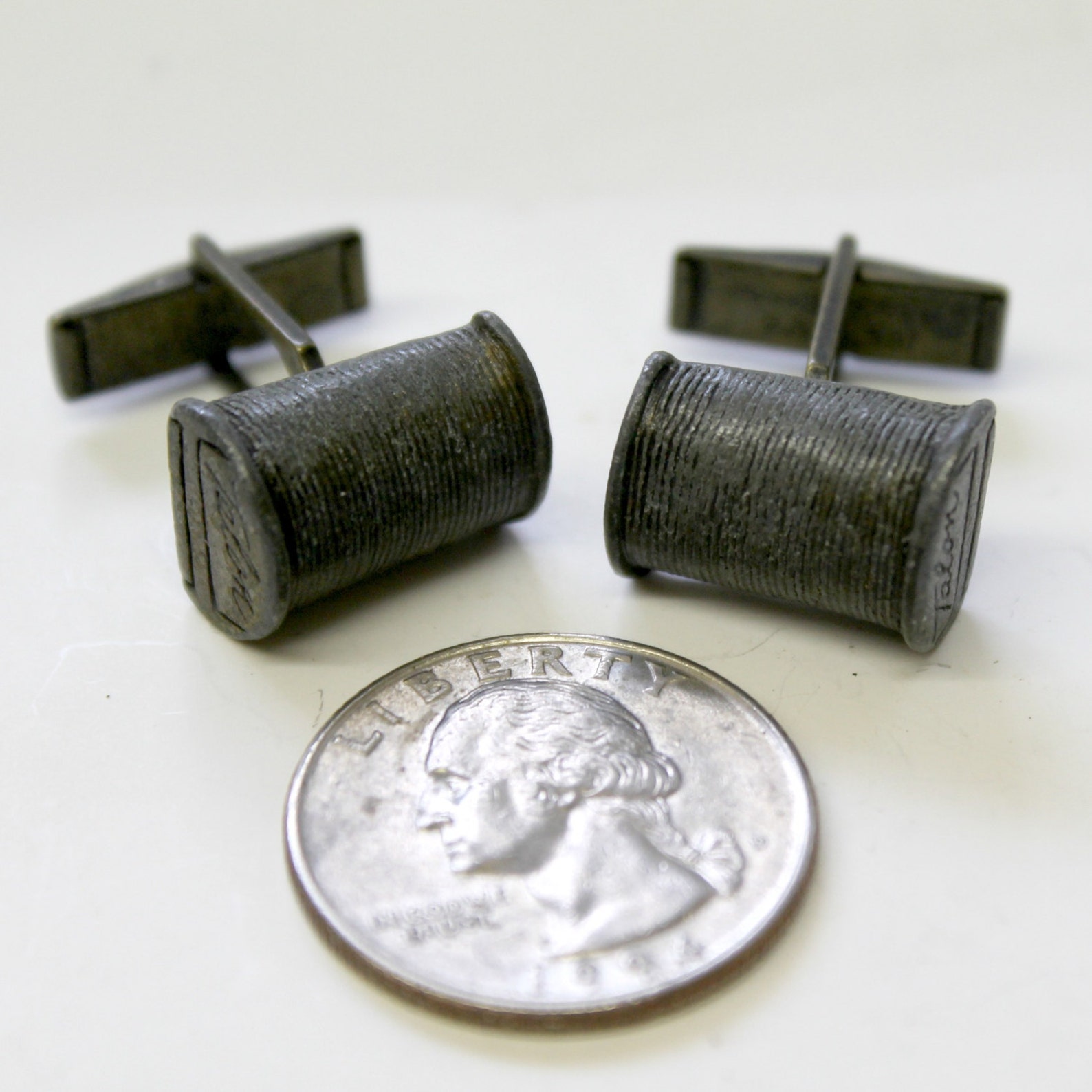 Rare Vintage TALON CUFF LINKS Sewing Thread Spool Advertising - Etsy