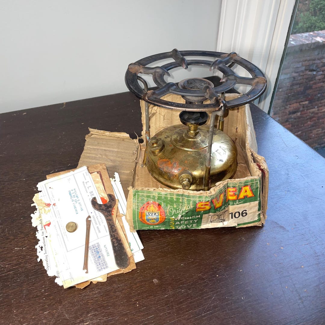 SVEA 106 Swedish Safety Stove W/ Tools and Paperwork Purchased LL Bean ...