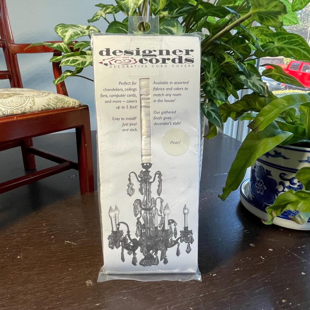 Decorative Cord Cover by Designer Cords "pearl" Color up to 5' Long New ...