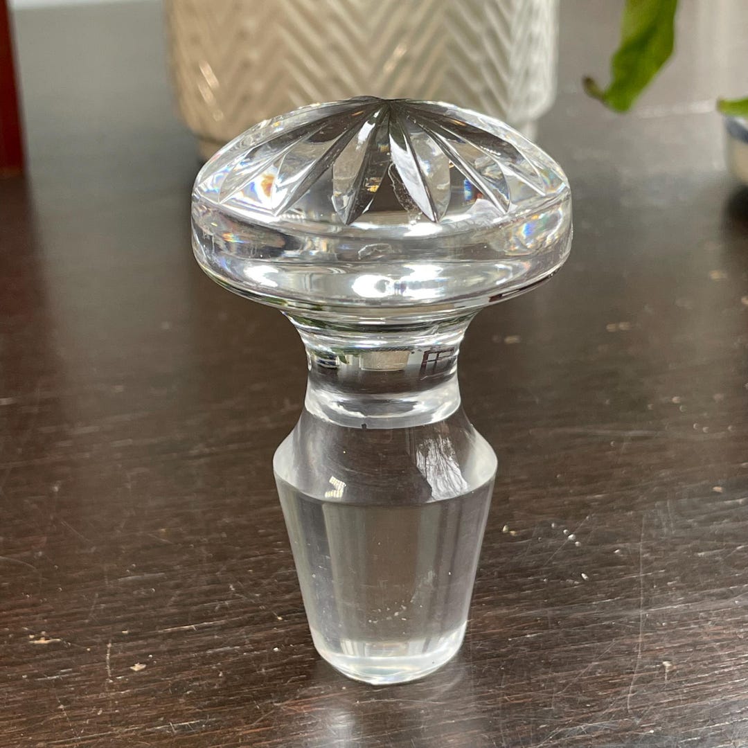 Large Decanter Stopper Crystal Starburst Stopper Glass Bottle Top ...