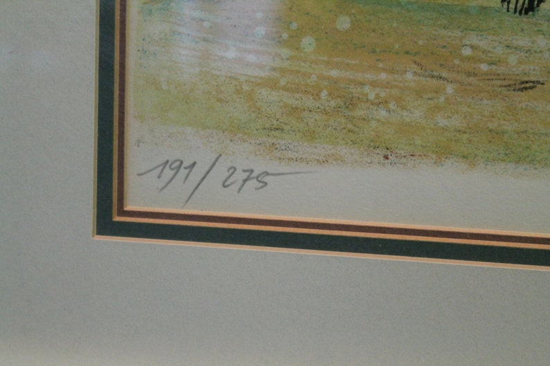 Pierre Jacquot (1929-2009) Paris Cityscape Lithograph Pencil Signed ...