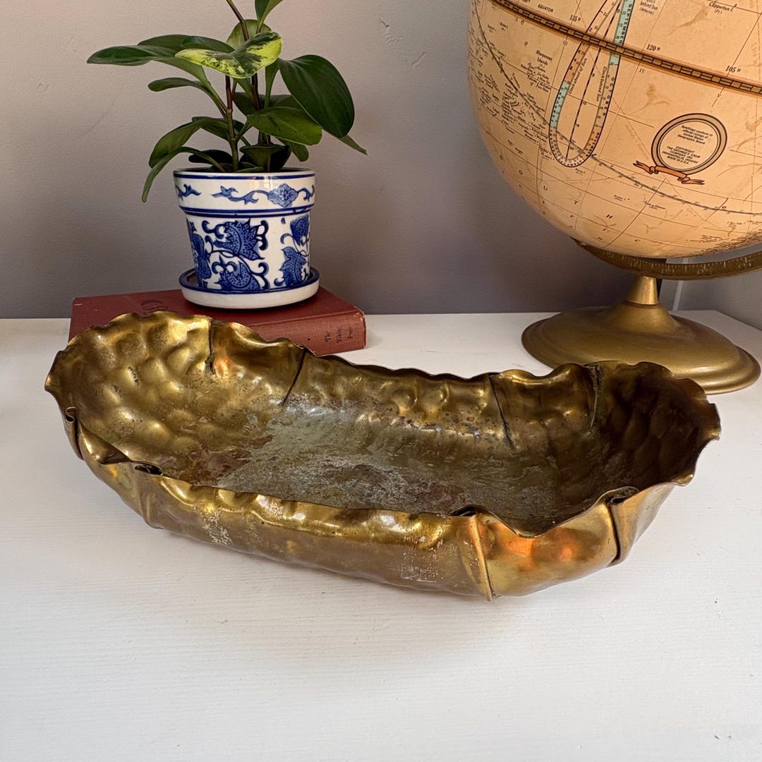 Gregorian Copper Bowl Signed & Numbered Hand Hammered With Folded ...
