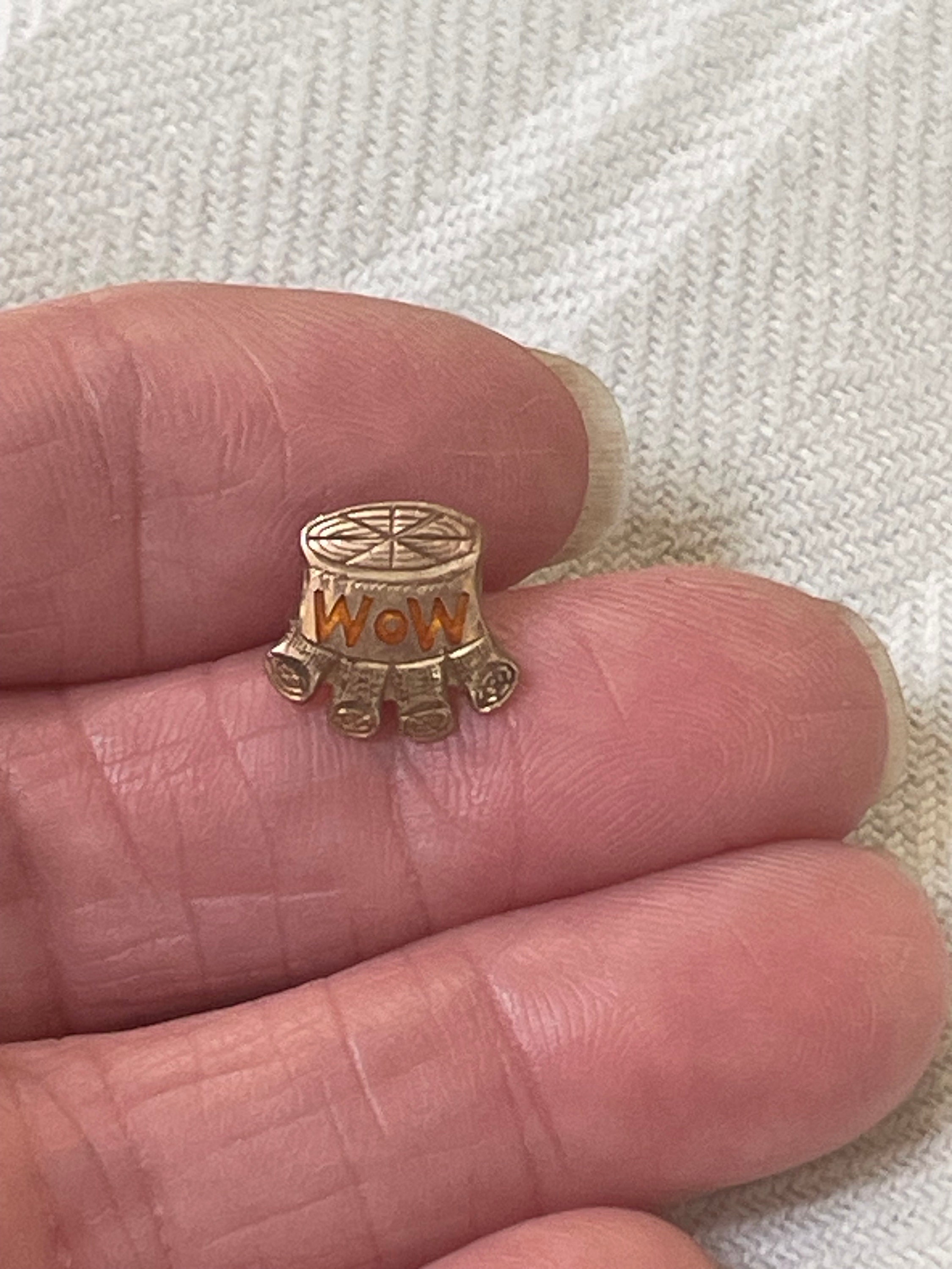 Antique Woodman of the World Screw Back Pin WOW Lapel Pin Gold Tone ...