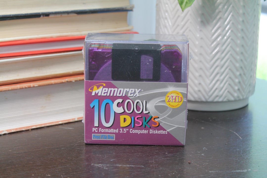 Memorex Cool Disks 3.5" Diskettes 2HD PC Formatted Package of Ten 10 ...