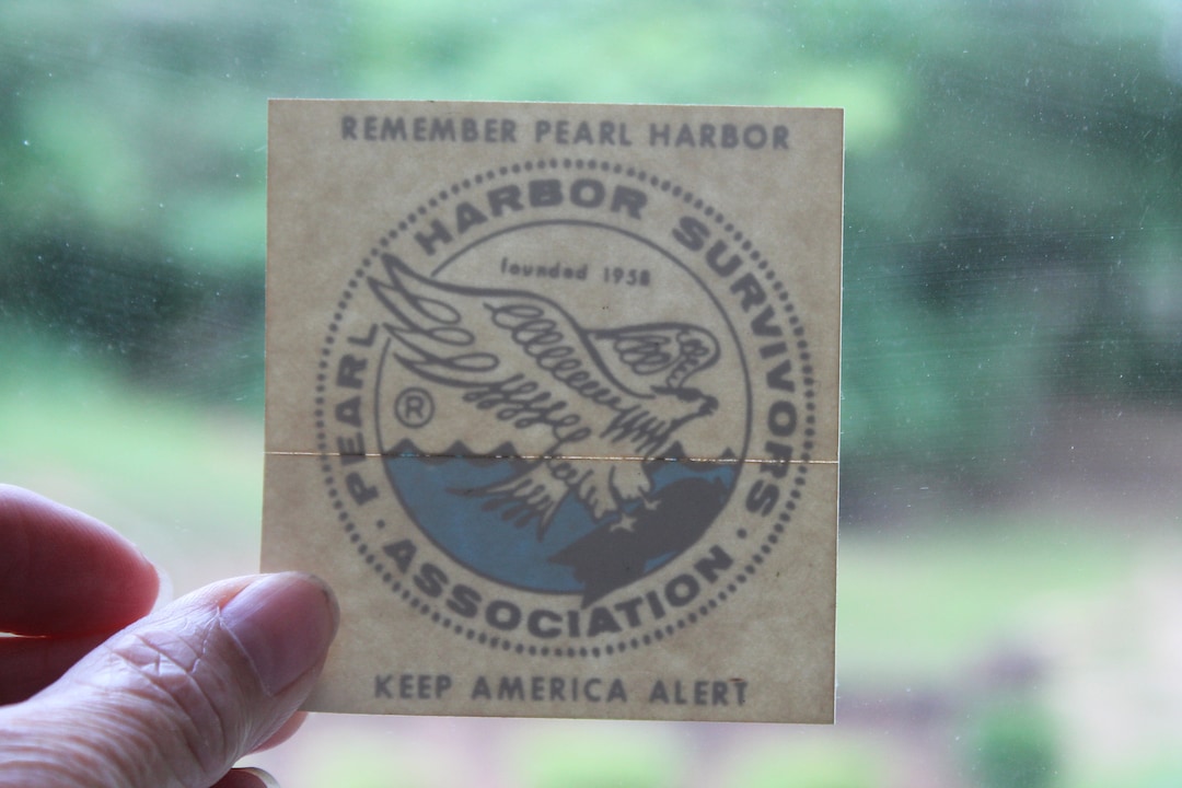 Original Pearl Harbor Survivors Association Decal Eagle Sticker "keep ...