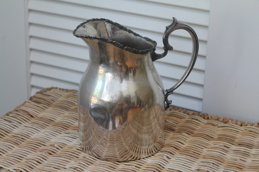 Monarch Silver Co Water Pitcher C110 Flat Bottom Silver Plate Beverage ...