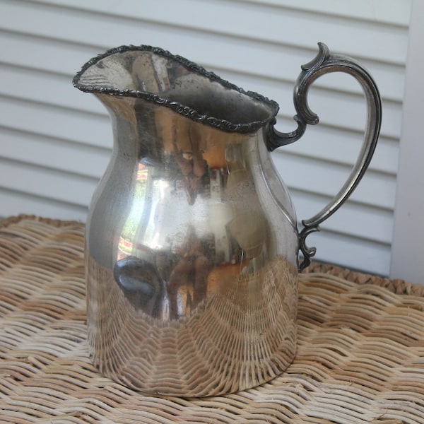 Silver Plate Pitcher - Etsy