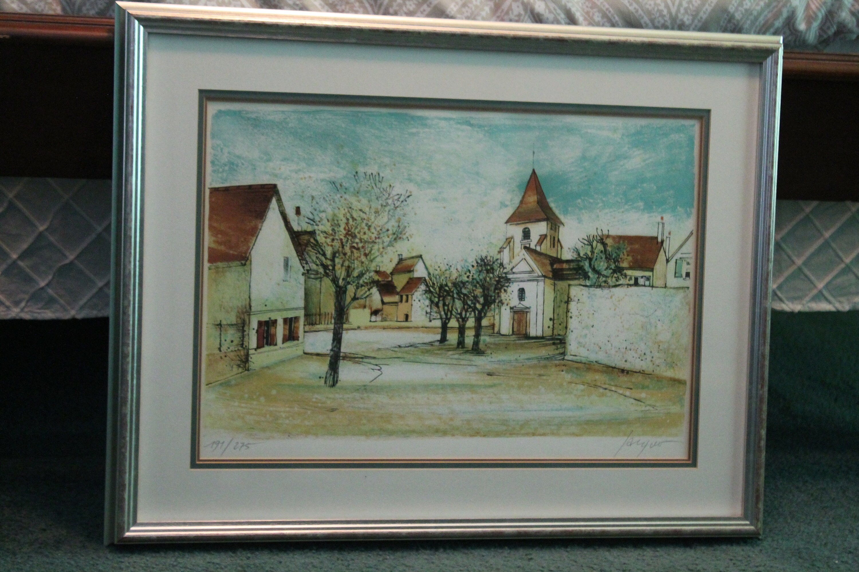 Pierre Jacquot (1929-2009) Paris Cityscape Lithograph Pencil Signed ...