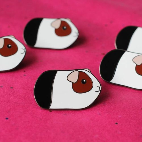 Guinea Pig Pin Peach and Guinea Pig Enamel Pin Guinea Pig - Etsy