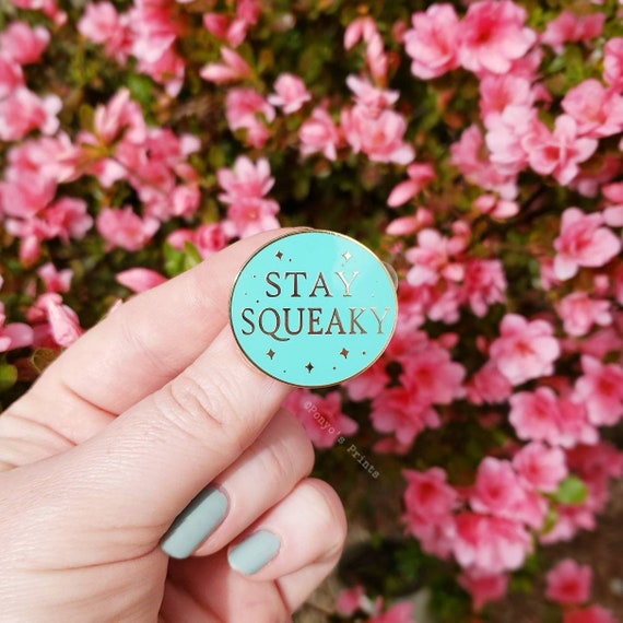 Stay Squeaky Enamel Pin - Etsy