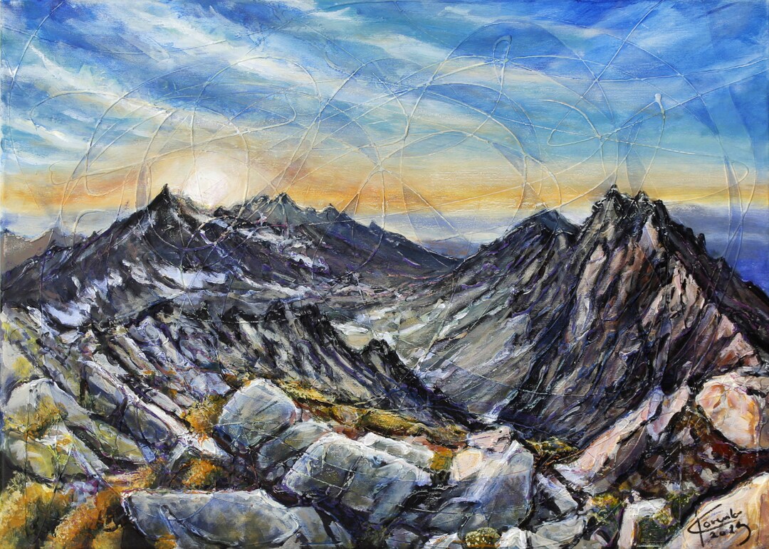 Original Landscape Painting on the Canvas-tatra Mountains - Etsy