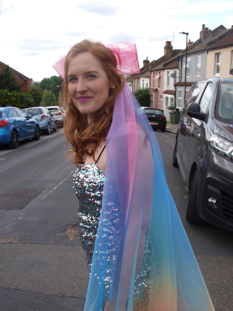 Rainbow Veil / Colourful Bridal Veil - Etsy