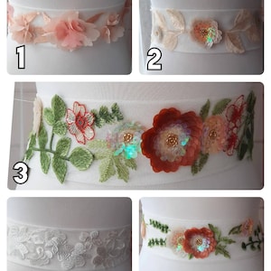 Bridal Belt Sash / Floral Bridal Belt / Embroidered Bridal Sash ...