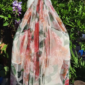 Rosa. Romantic Red Rose Wedding Cape or Veil / Floral Bridal Cape ...