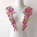 Hot Pink Cape / Fuchsia Bridal Cape With Floral Appliques / Pink Bridal ...