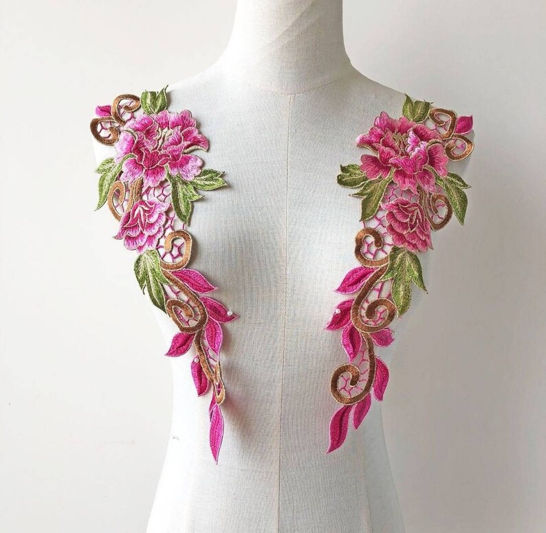 Hot Pink Cape / Fuchsia Bridal Cape With Floral Appliques / - Etsy