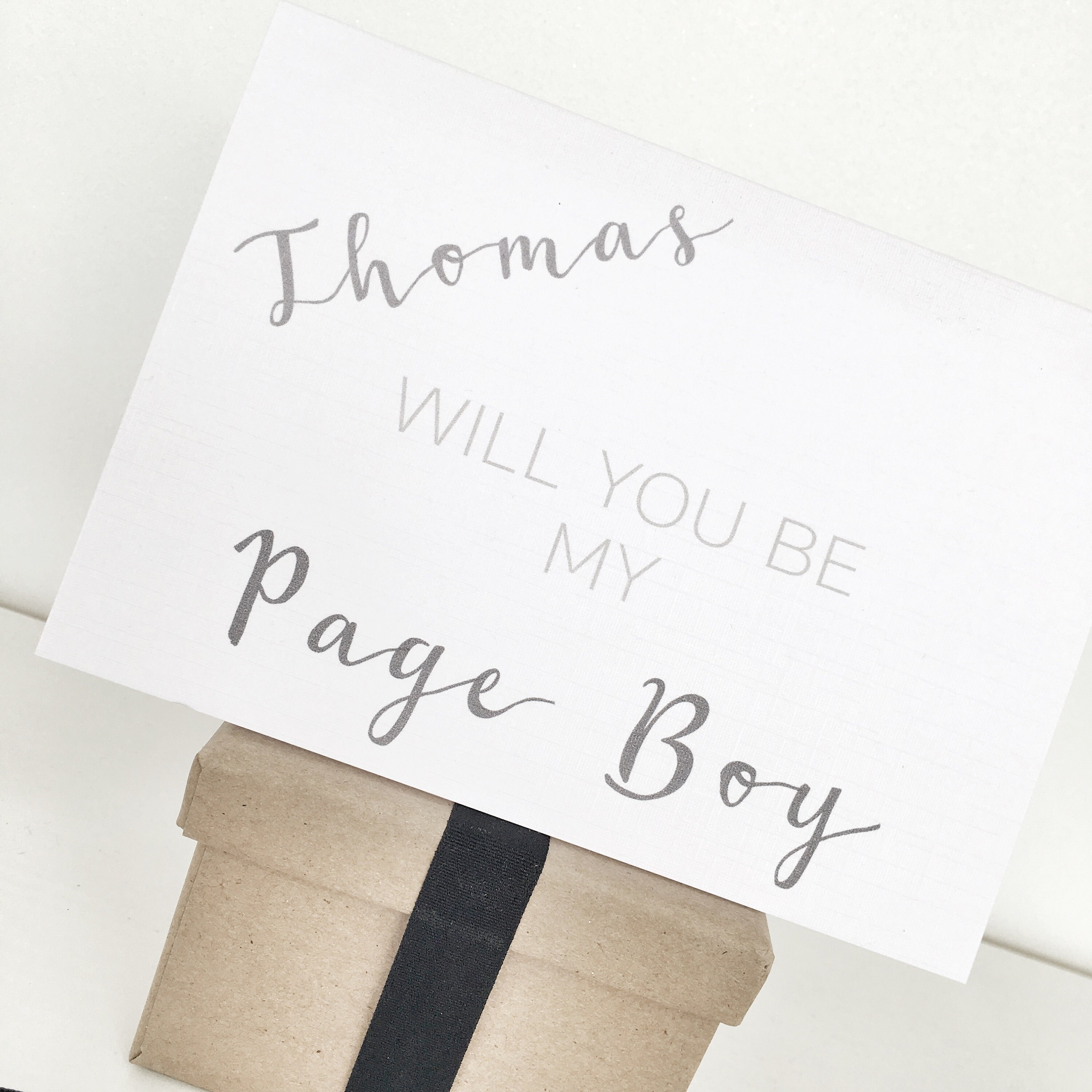 Page Boy Page Boy Card Will You Be Our Page Boy Card Card - Etsy