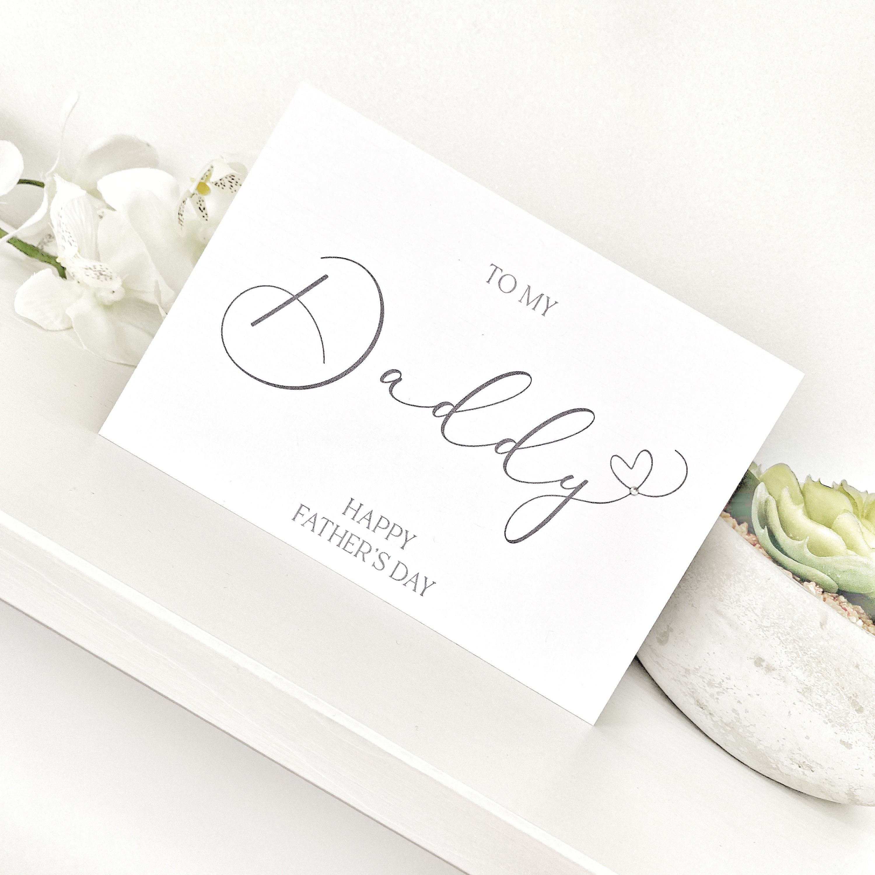 Fathers Day Card To My Daddy Fathers Day Card Card for | Etsy