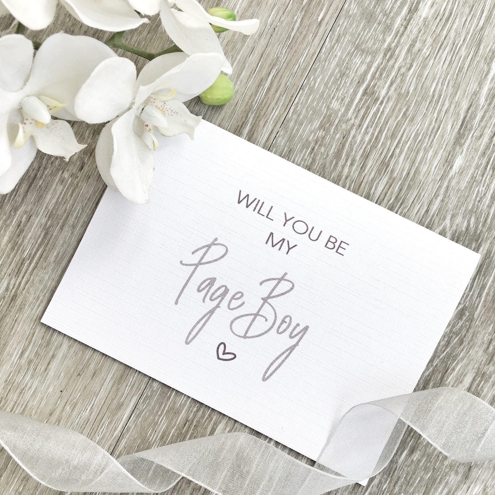 Will You Be My Page Boy Card Page Boy Card Card for Page | Etsy
