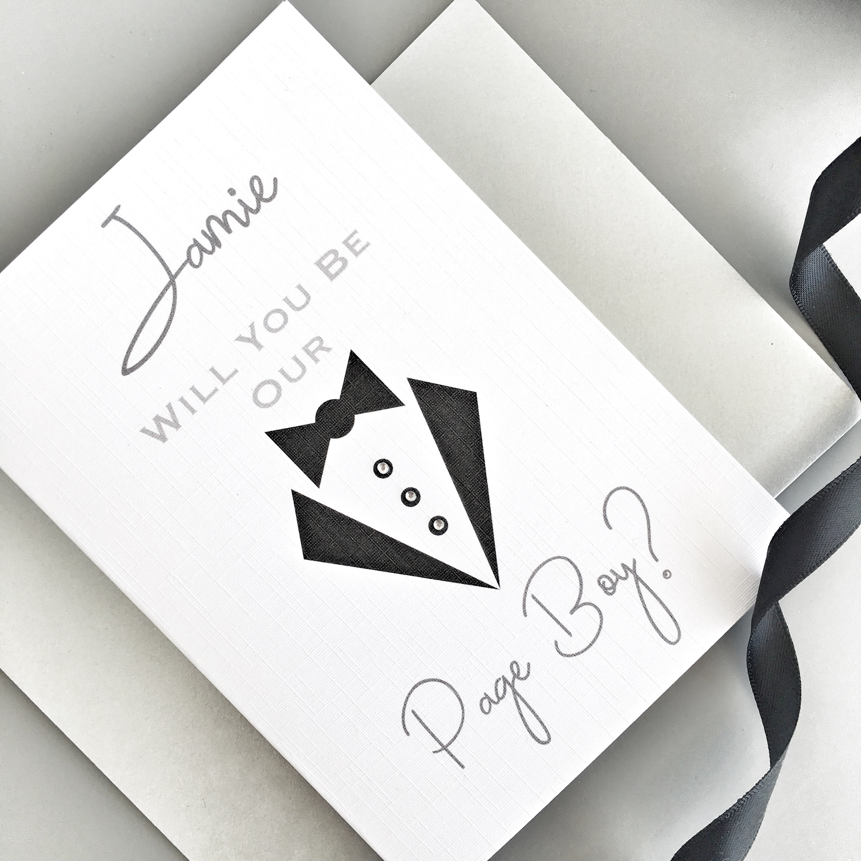 Will You Be My Page Boy Card Page Boy Card Card for Page - Etsy