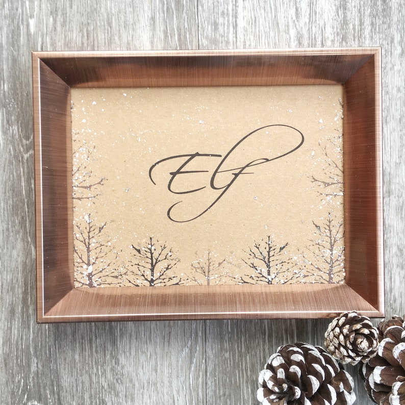 Rustic Winter Wedding Table Name Rustic Winter Wedding Theme - Etsy