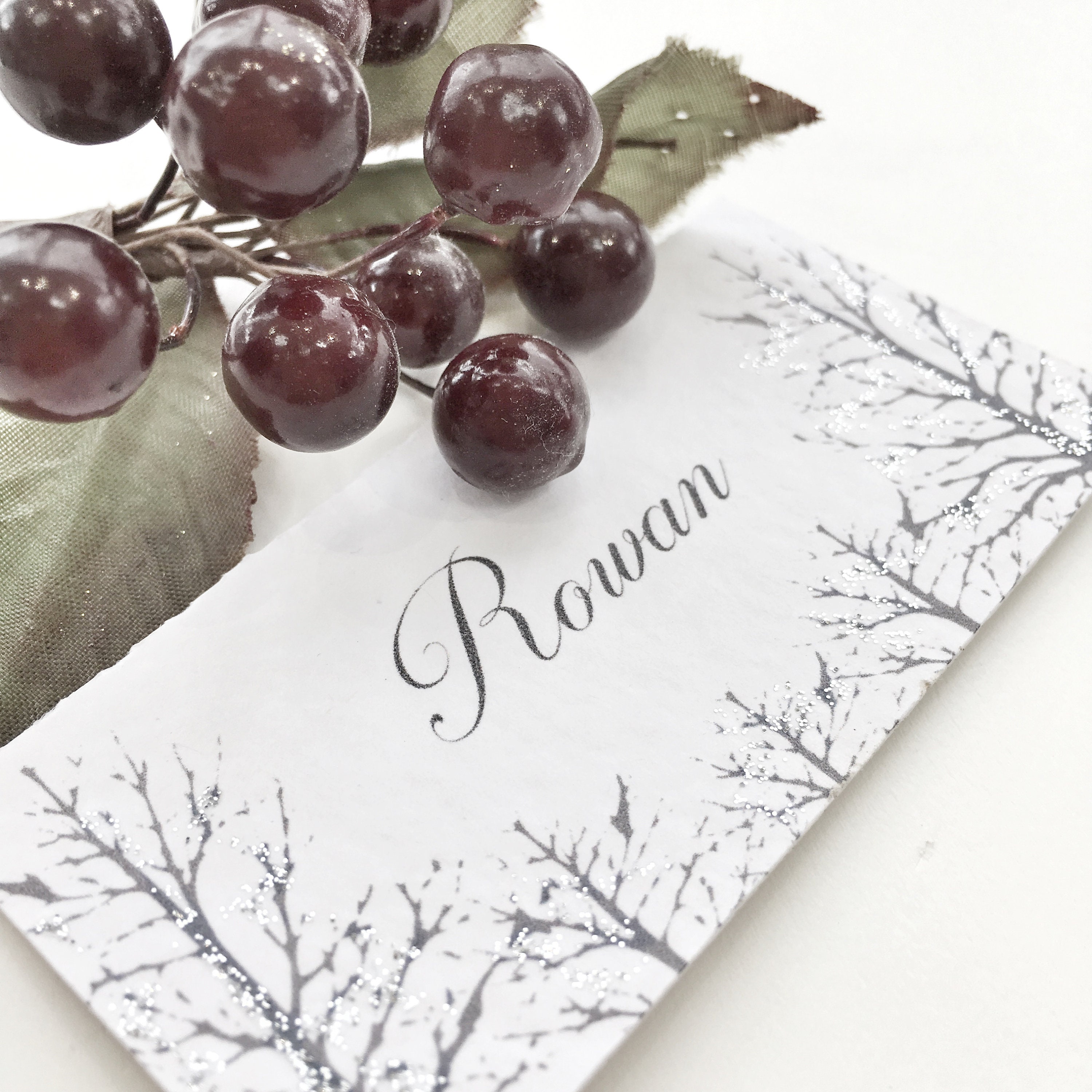 Personalised Wedding Place Names, Wedding Place Setting, Name Card ...