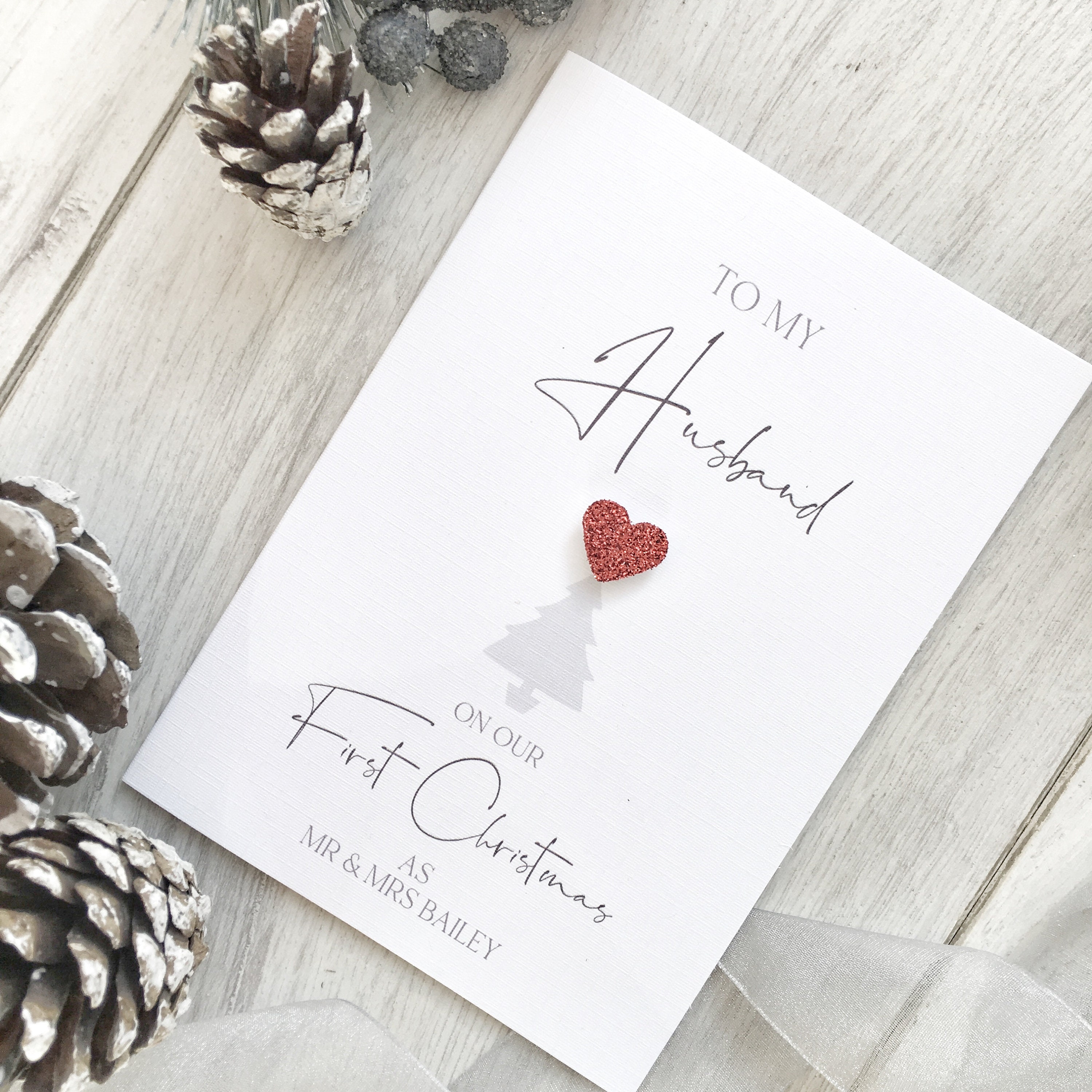 Personalised First Christmas Card First Christmas Card - Etsy UK