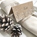 Personalised Wedding Place Names, Rustic Wedding Place Setting, Name ...