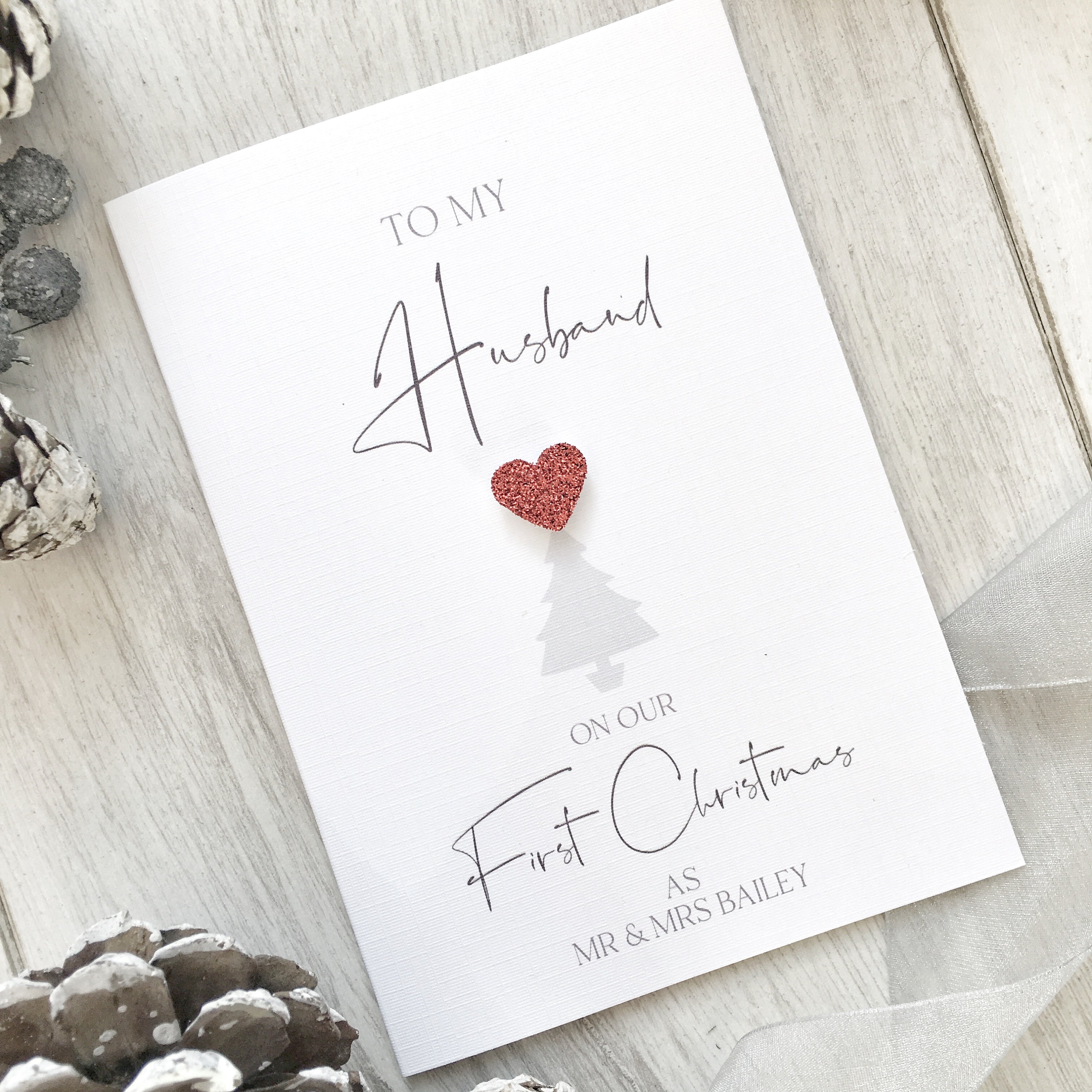 Personalised First Christmas Card First Christmas Card - Etsy UK