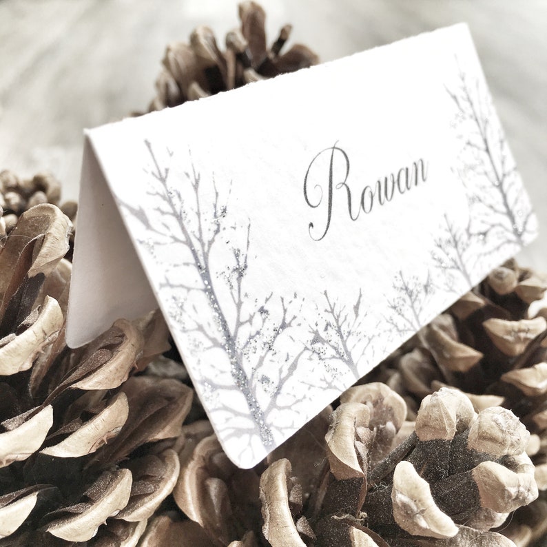Personalised Wedding Place Names, Wedding Place Setting, Name Card ...