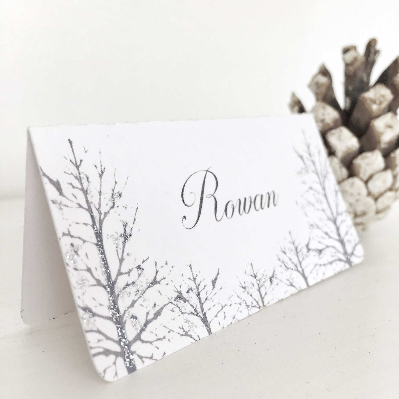 Personalised Wedding Place Names, Wedding Place Setting, Name Card ...