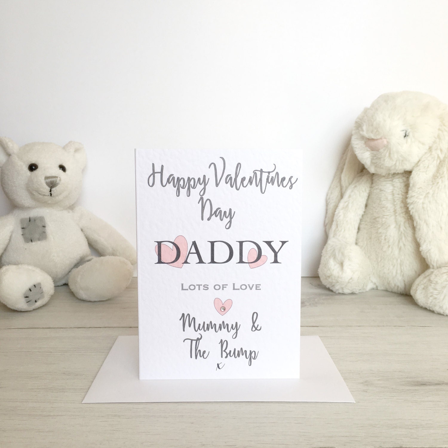 Personalised Daddy Valentine Card Daddy From Bump Daddy to - Etsy UK