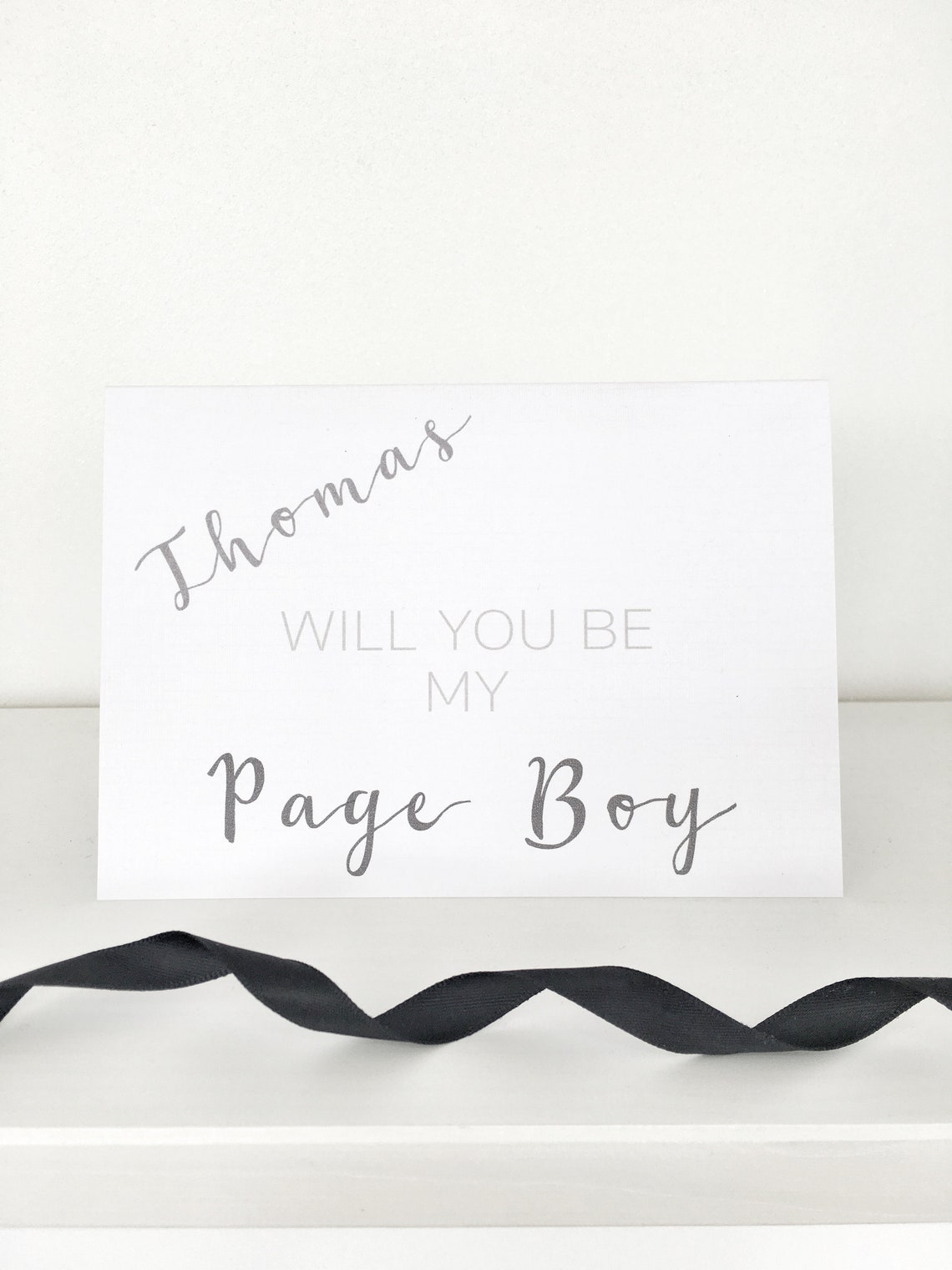 Page Boy Page Boy Card Will You Be Our Page Boy Card Card | Etsy