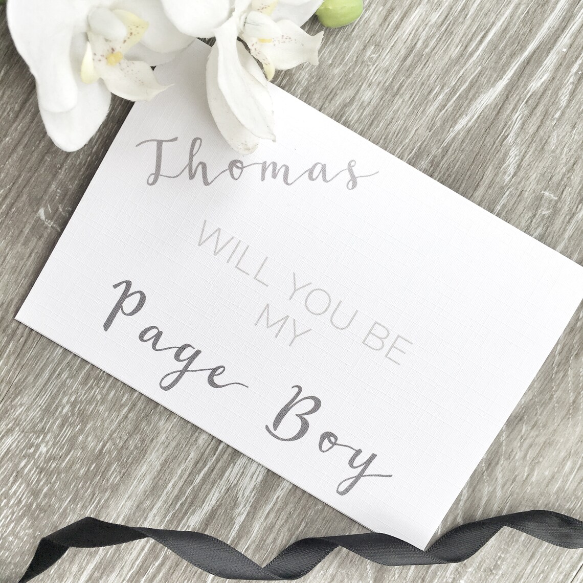 Page Boy Page Boy Card Will You Be Our Page Boy Card Card | Etsy