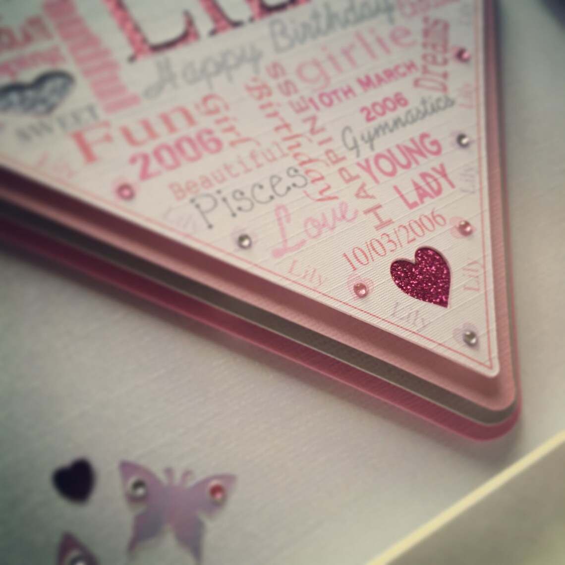 Personalized Word Art Typography Frame Personalized Birthday - Etsy UK