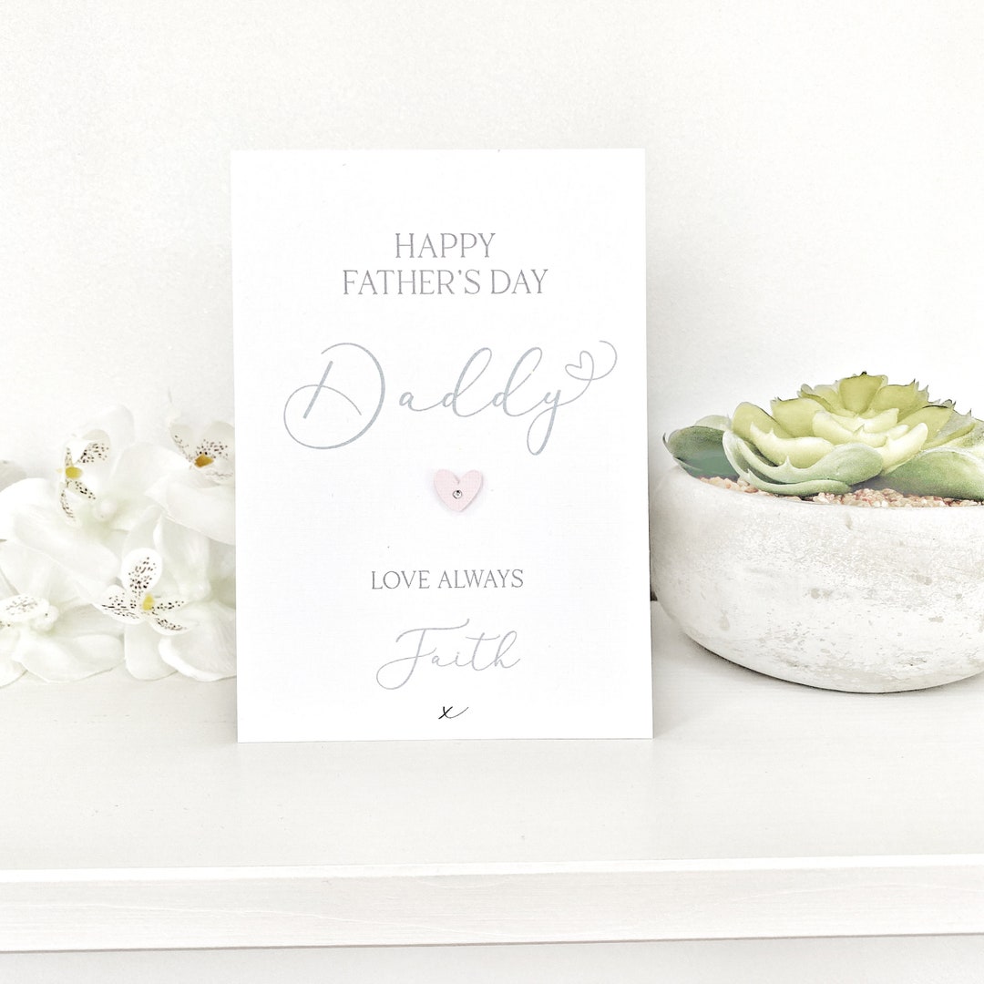 Personalised Fathers Day Card, Fathers Day Card, Card for Daddy ...