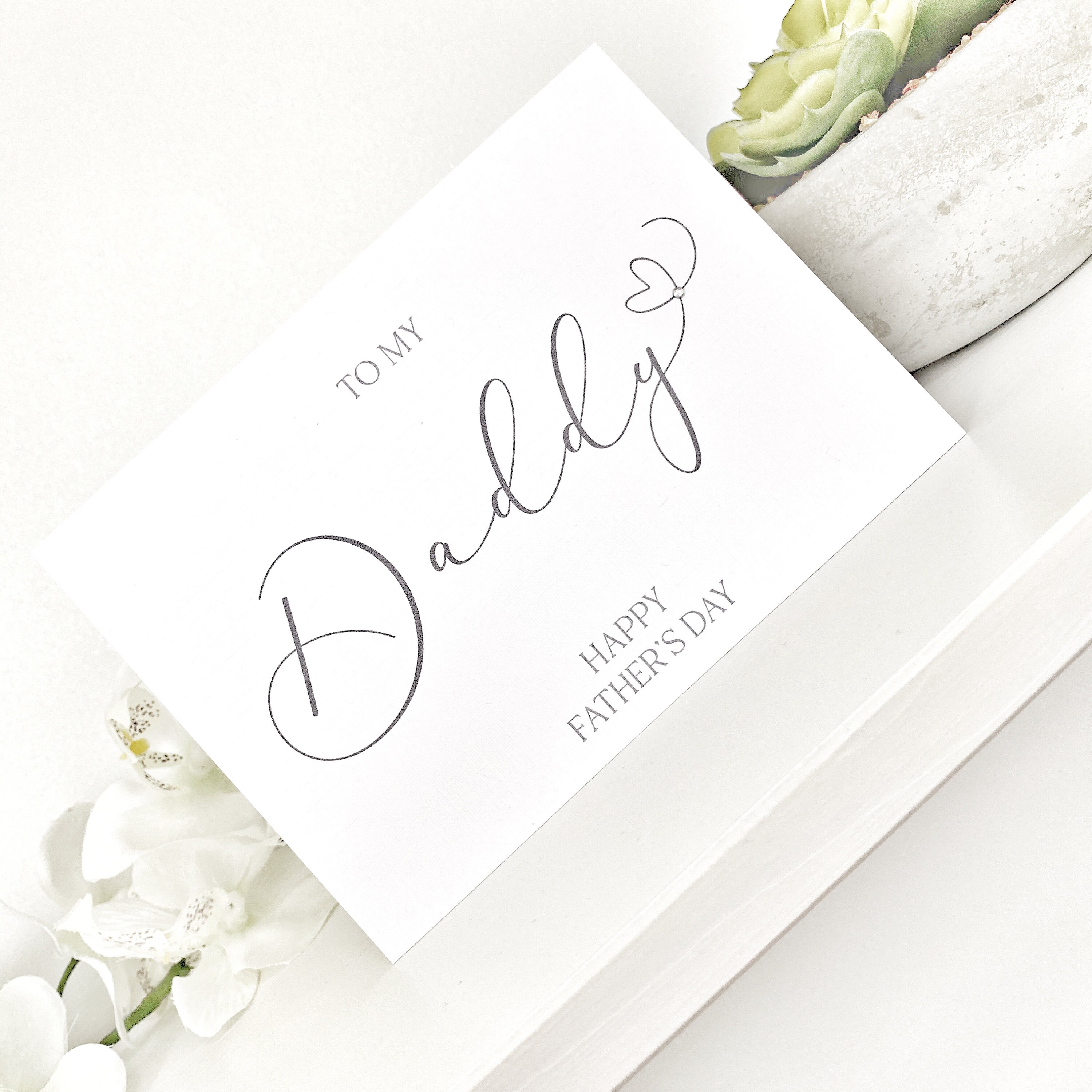 Fathers Day Card To My Daddy Fathers Day Card Card for | Etsy