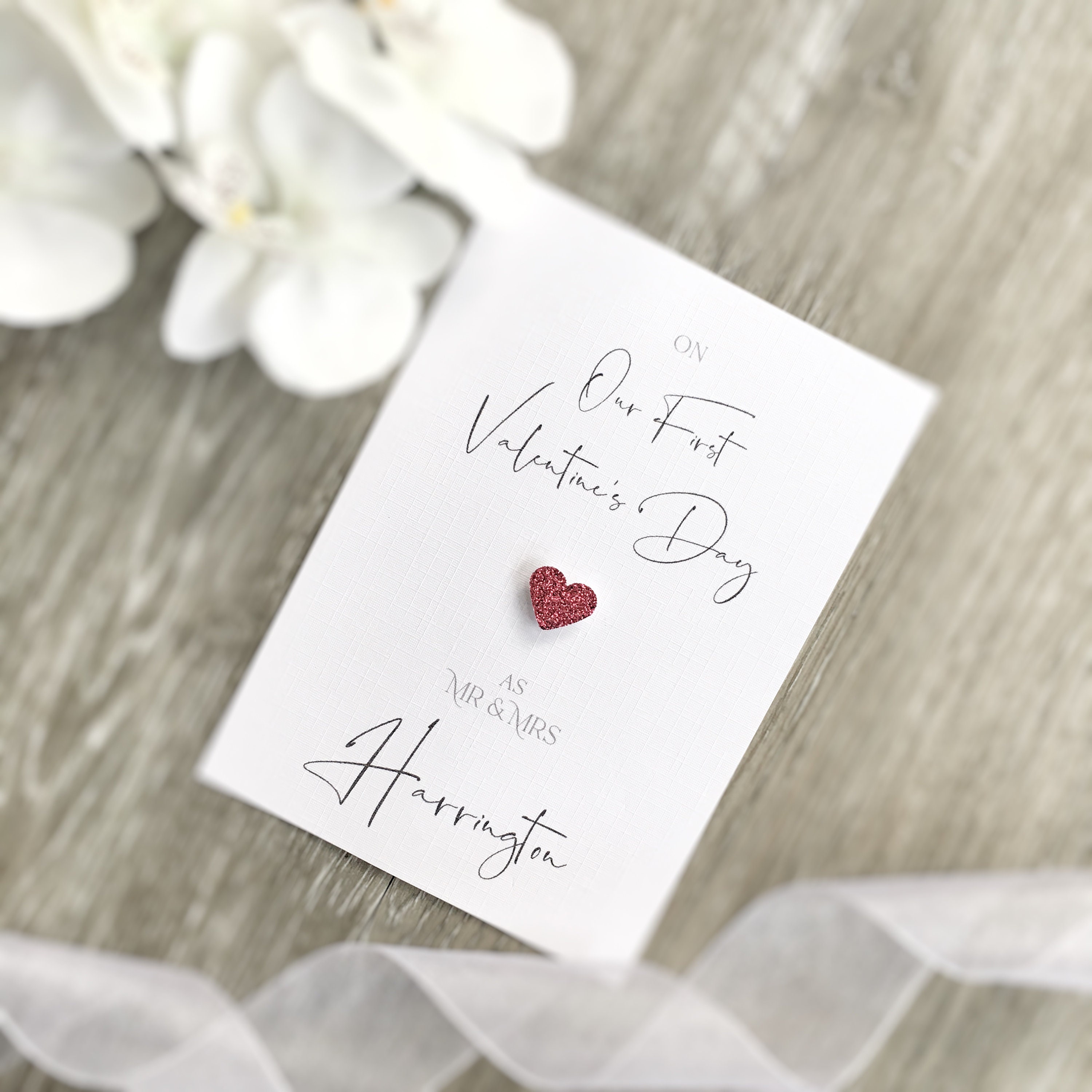 Personalised First Valentine Card for Your Husband or Wife on ...