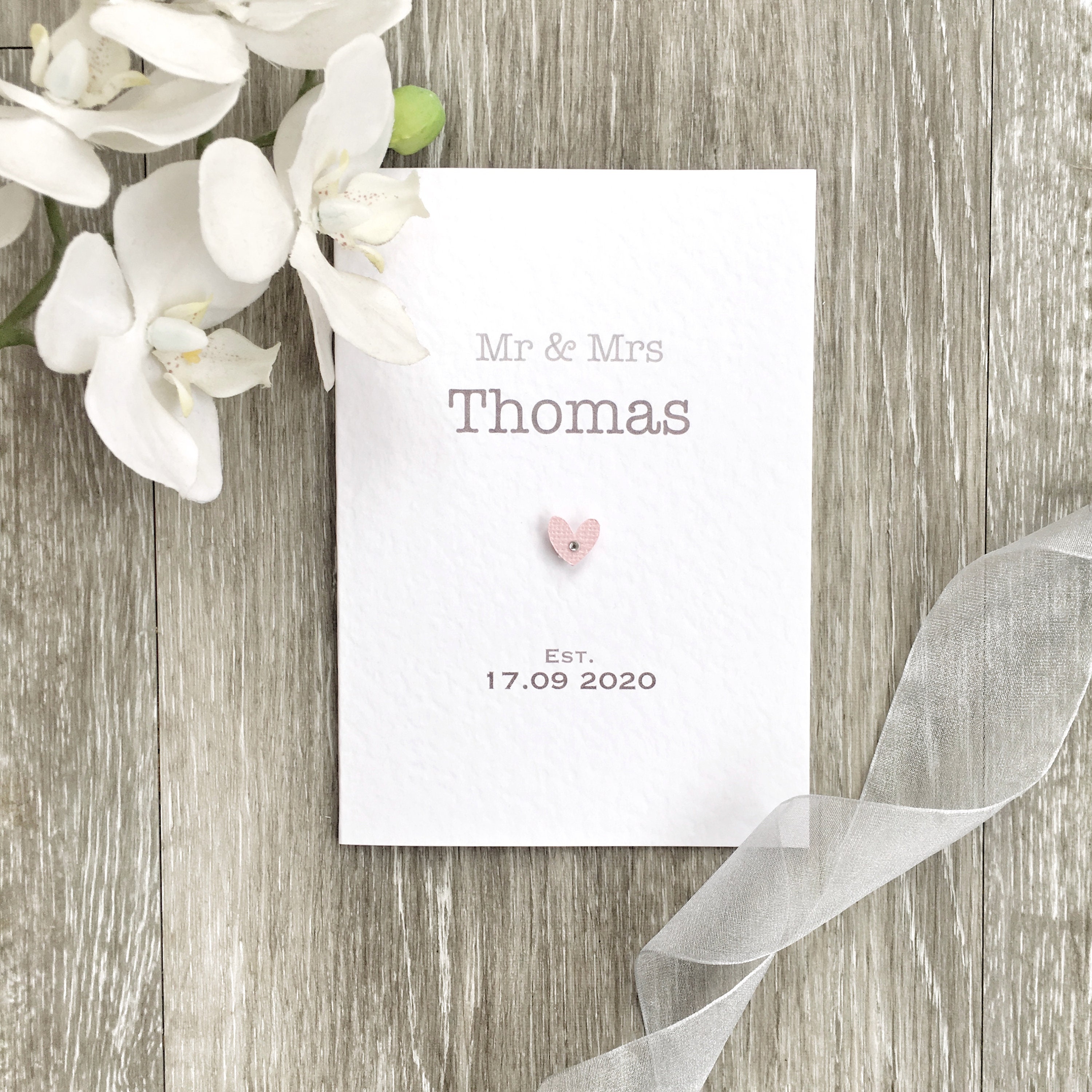 Personalised Card for an Engagement Wedding or Anniversary | Etsy