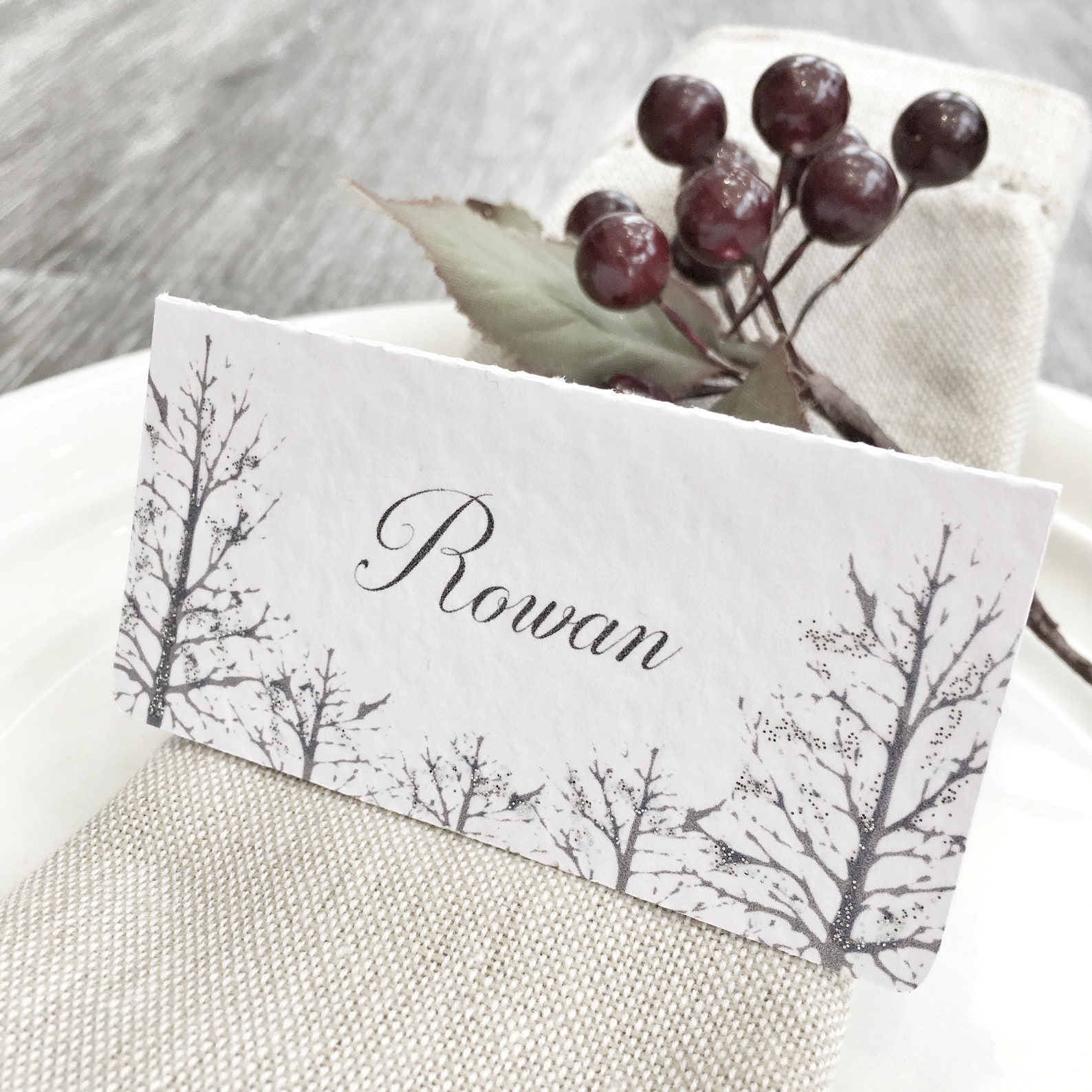 Personalised Wedding Place Names Wedding Place Setting Name | Etsy