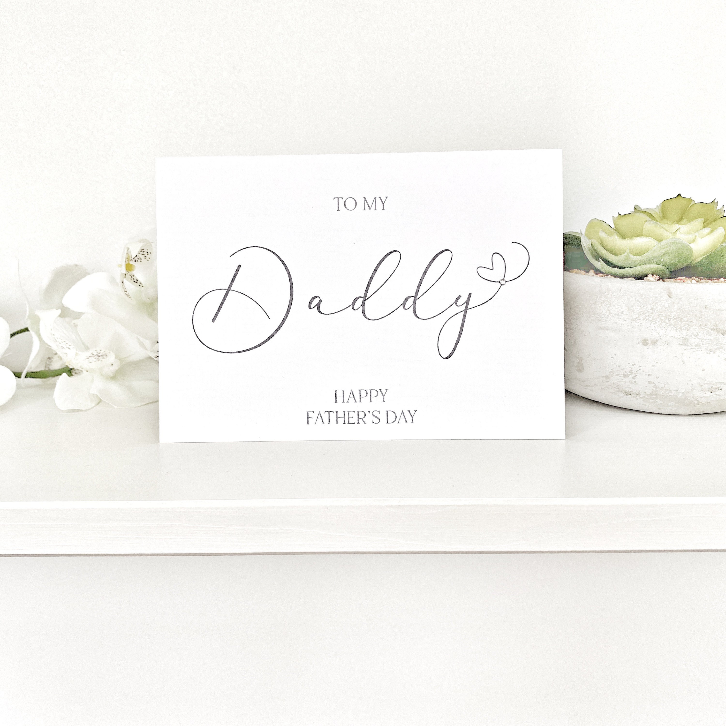 Fathers Day Card To My Daddy Fathers Day Card Card for | Etsy