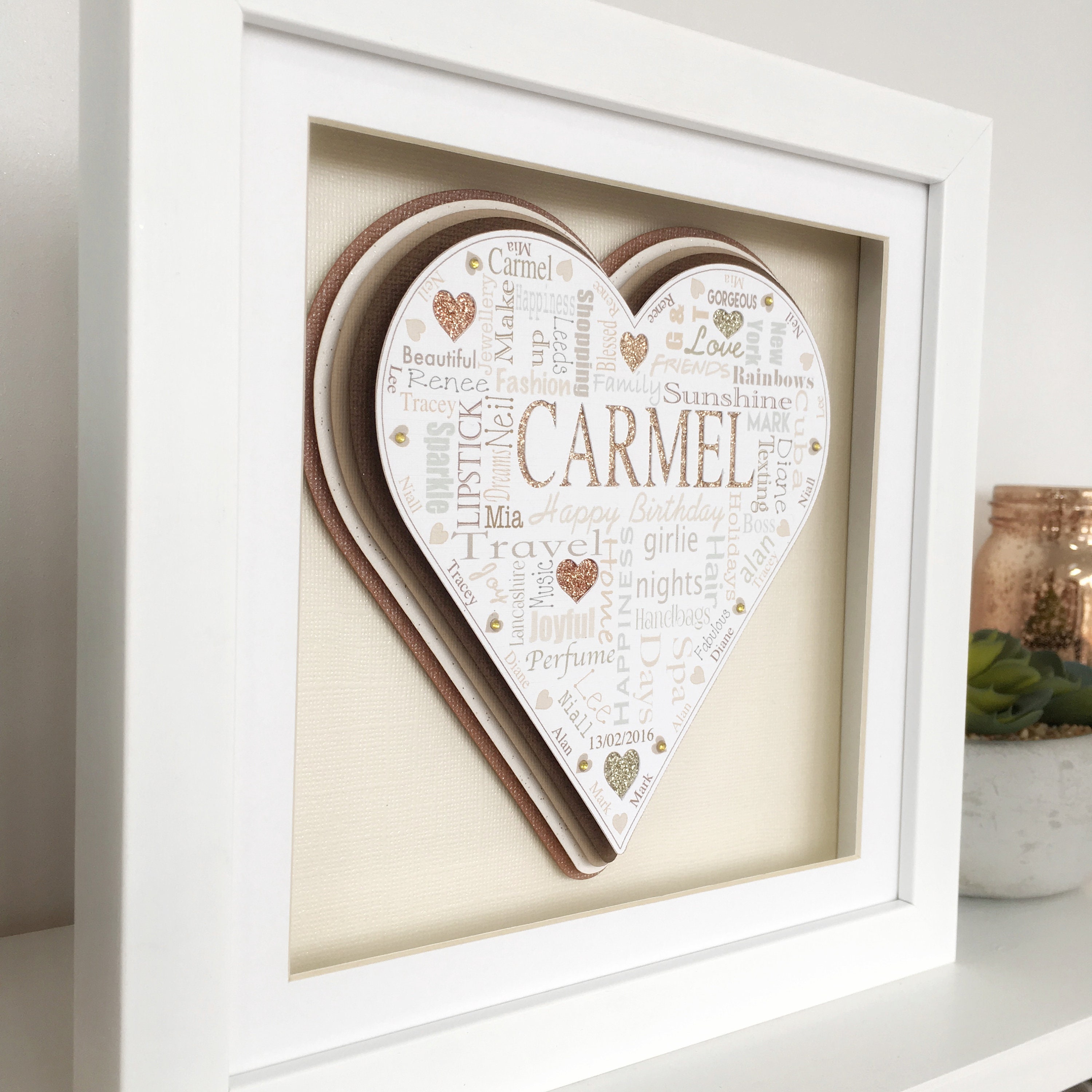 Personalised Frame, Birthday Gift, Gift for Her, Baby Shower, Birthday ...