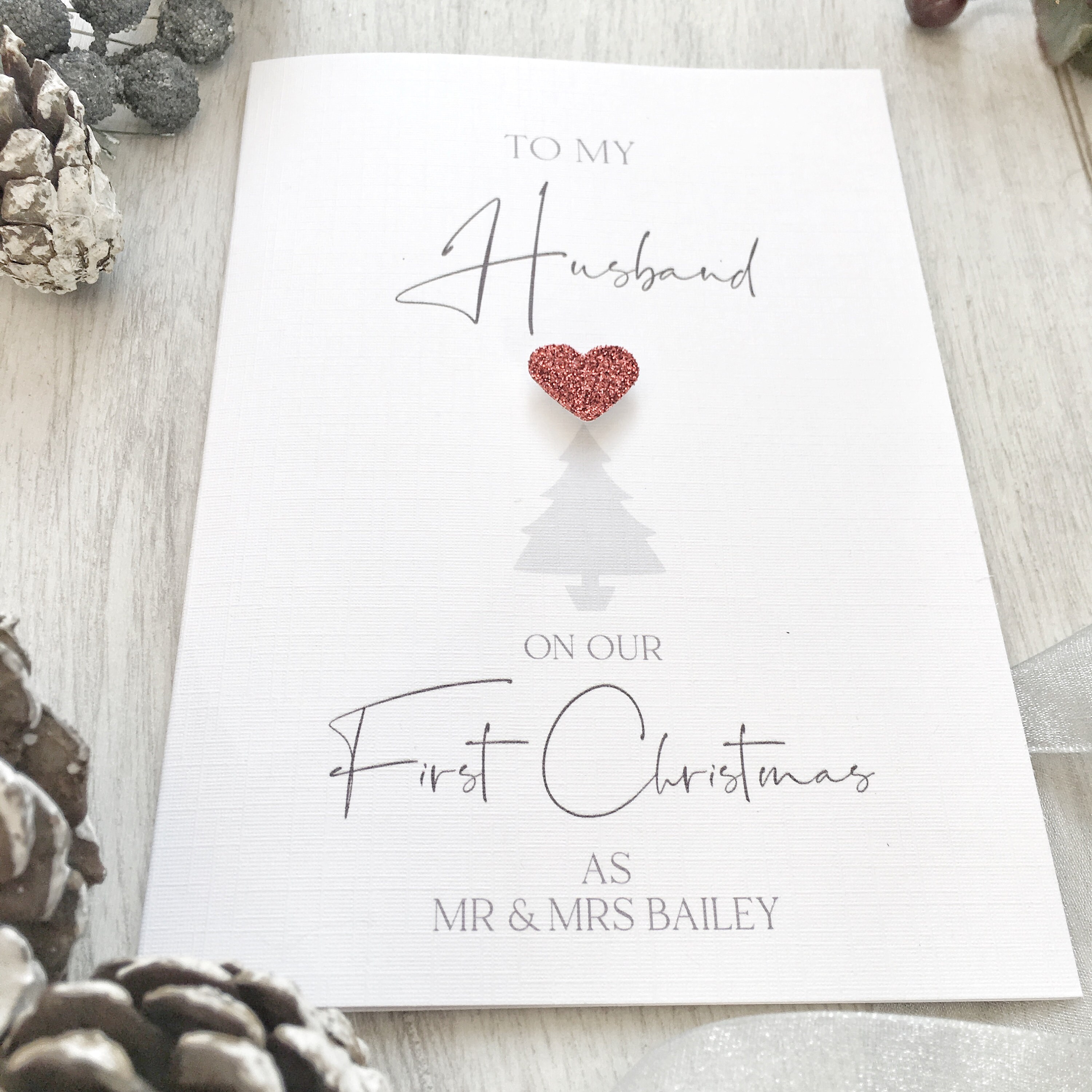 Personalised First Christmas Card First Christmas Card - Etsy UK